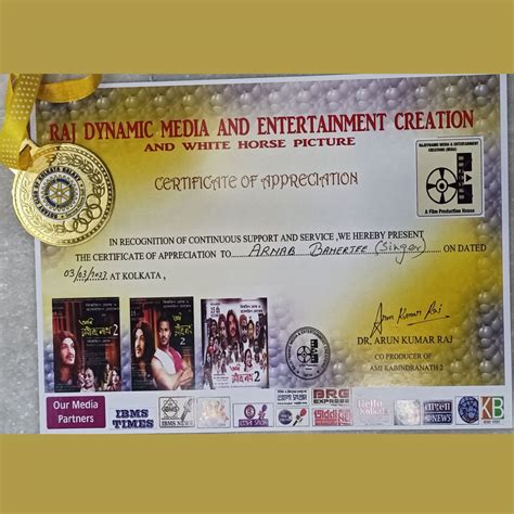 Appreciated By Raj Dynamic Media And Entertainment Creation As A Singer