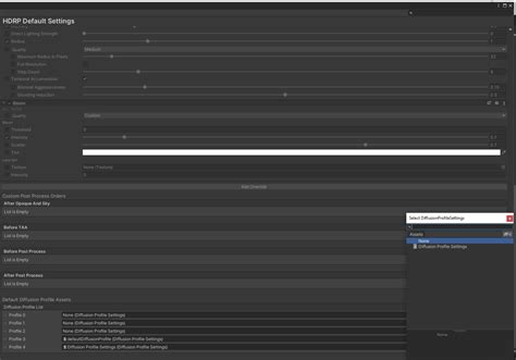 My Foliage And Skin Diffusion Profiles Are Missing From Hdrp Runity3d