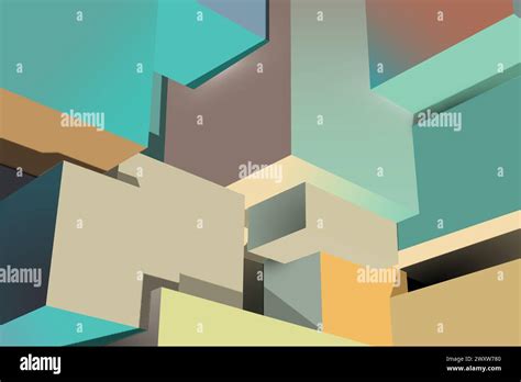 The Cube Maze Background Vector Illustration Stock Vector Image And Art Alamy
