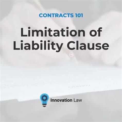 Dawn Wattie On Linkedin Contract Clauses Limitation Of Liability