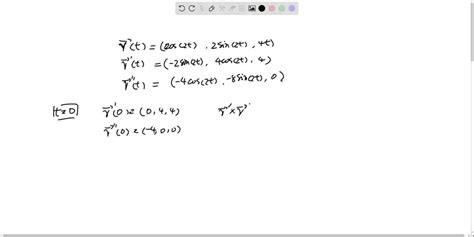 Solved Find The Equation For The Osculating Plane At Point T Pi 4 On The Curve Mathbf{r} T