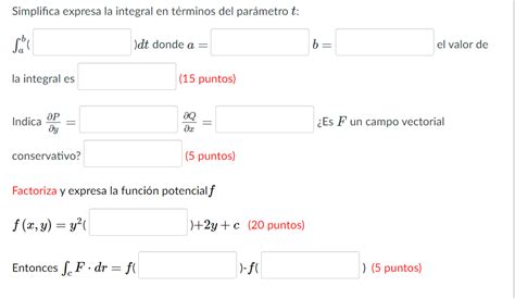 Solved A Particle Moves From The Point To The Point Chegg