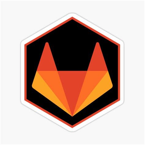 Git Lab Hexagon Logo Sticker For Sale By Redstrawberry13 Redbubble