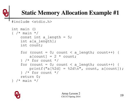 PPT Array Lesson Outline PowerPoint Presentation Free Download ID