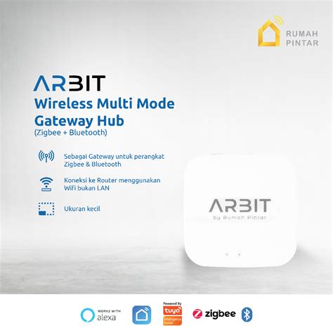 Jual ARBIT Wireless Multi Mode Gateway Hub Zigbee Bluetooth Smart Home Shopee Indonesia