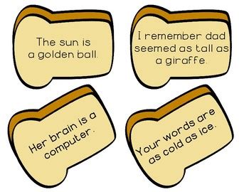 FREE Figurative Language Sort Simile And Metaphor By A Drop In The Ocean