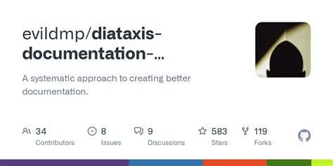 Github Evildmpdiataxis Documentation Framework A Systematic