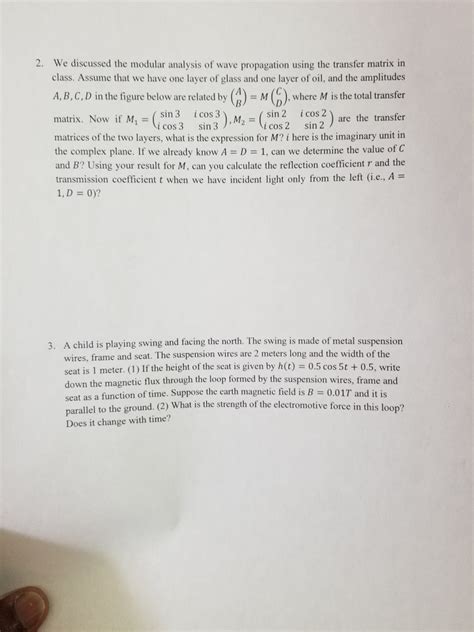 Solved 2 We Discussed The Modular Analysis Of Wave
