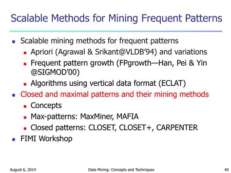 Ppt Data Mining Concepts And Techniques — Chapter 5 — Mining Frequent Patterns Powerpoint