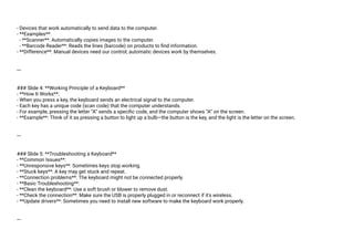 Input Device Working And Their Troublesh PDF