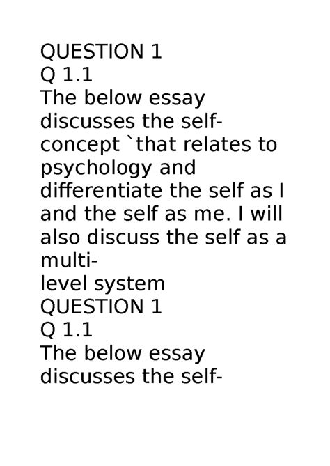 Psed5111 Ice Task For Foundation Phase Psed6112 Question 1 Q 1 The Below Essay Discusses