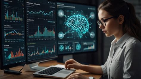 A Data Scientist Using Ai Tools To Analyze Consumer Behavior And Market Trends Premium Ai