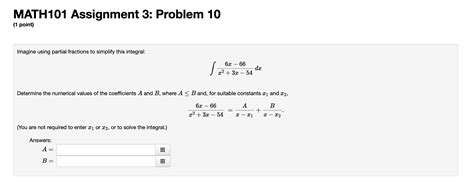 solved math101 assignment 3 problem 10 1 point imagine