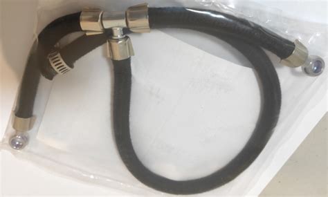 Rocker Oil Feed Pipe Assembly Norton Dominator Black Rubber R 19425b