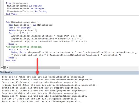 vba strukturen verwenden automate excel