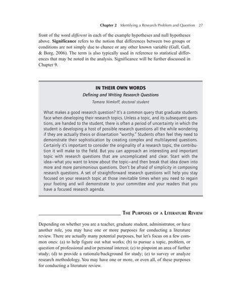 Chapter 2 Identifying A Research Problem Pdf Educational Assessment Education