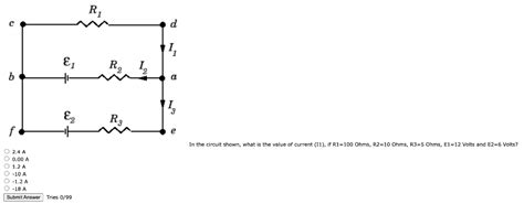 Solved What Is The Value Of The Current I1 What Is The Chegg Com