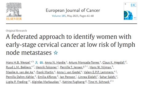 New Paper A Federated Approach To Identify Women With Early Stage
