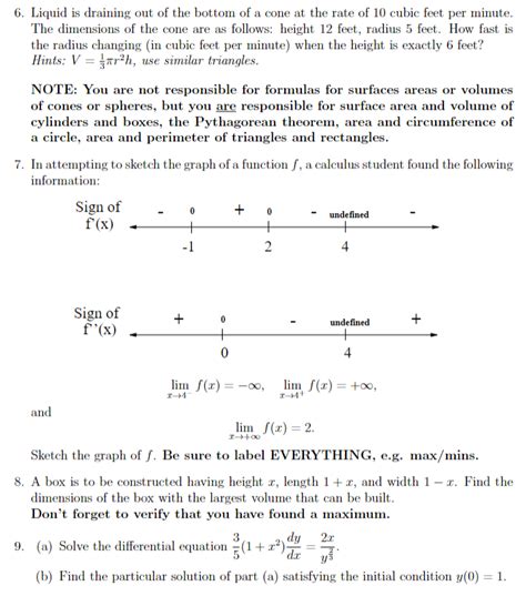 Solved 1 Analytically Compute Each Of The Following Limits Chegg Com