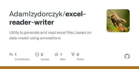 Github Adamizydorczykexcel Reader Writer Utility To Generate And Read Excel Files Based On