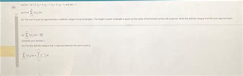 Solved Let F X 3x 2 X 1 0 X 2 1 X 3 2 X 4 3 And