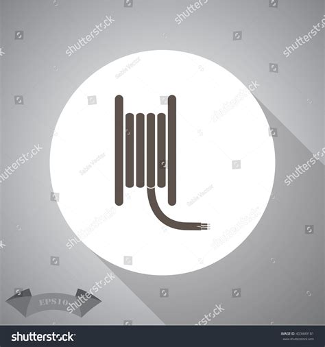 Coil Cable Vector Icon Stock Vector Royalty Free 403449181 Shutterstock