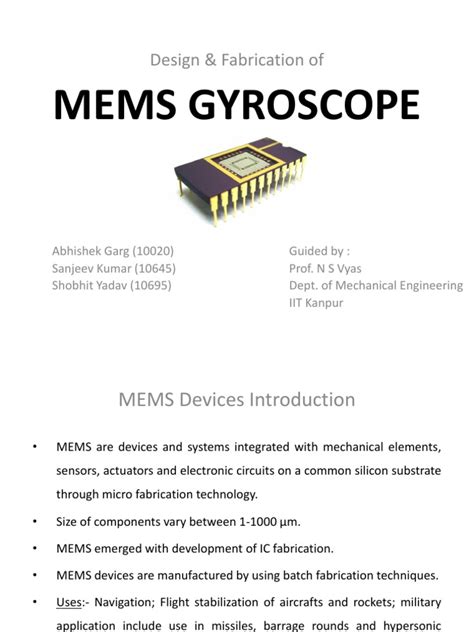 Mems Gyro Sensor