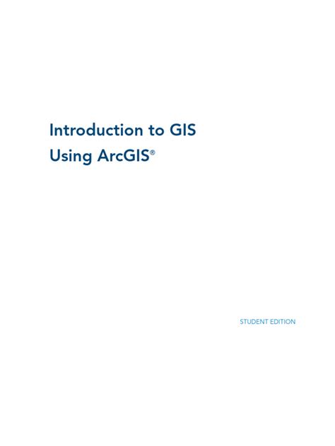 Gisa Toc Pdf Arc Gis Esri