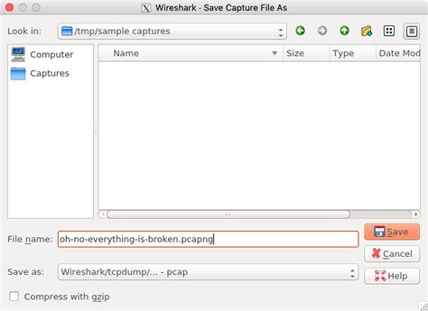 53 Saving Captured Packets