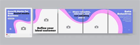 Premium Vector Set Of Carousel Post Template Editable Carousel Post