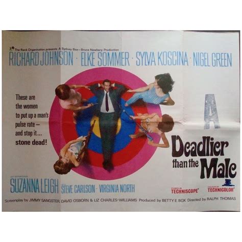 Deadlier Than The Male British Quad Movie Poster Illustraction Gallery