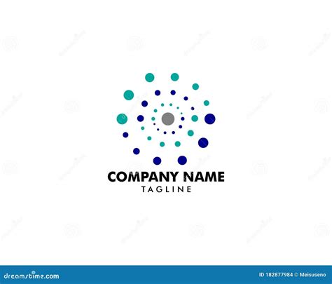 Abstract Network Connection Icon Logo Design Vector Illustration Stock Vector Illustration Of