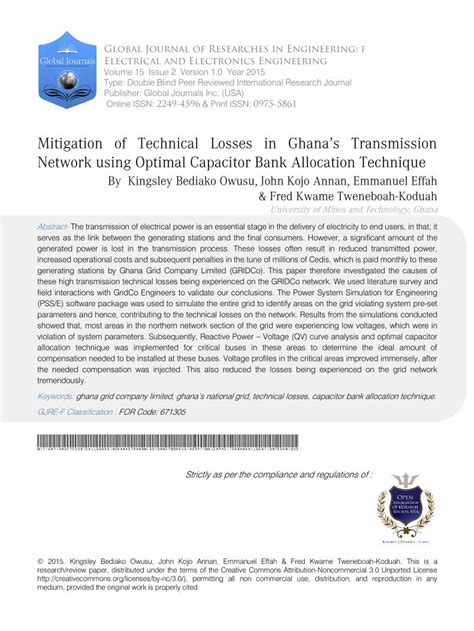 Pdf Mitigation Of Technical Losses In Ghanas Transmission · Transmission Lines Which