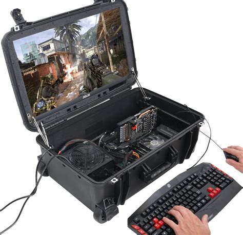 Case Club Pc Portable Diy Gaming Station With Built In Gaming Monitor