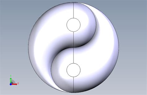 阴阳鱼 Catia 模型图纸下载 懒石网