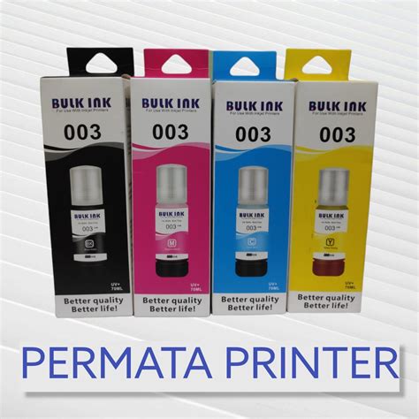 Jual Tinta Korea Bulk Ink 003 Epson 003 1 Set Shopee Indonesia