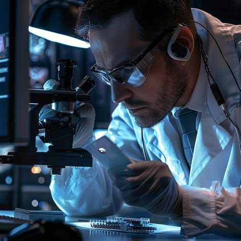 Premium Photo Cyber Forensics Investigator Analyzing Digital Evidence