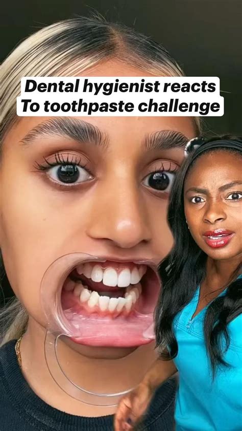 Dental Hygienist Reacts To Toothpaste Challenge Reaction Toothpaste Sensitive Teeth Healthy