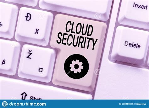 Sign Displaying Cloud Security Business Showcase Protect The Stored Information Safe Controlled