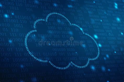 Digital Cloud Computing Concept Backgroundcloud Computing Cyber