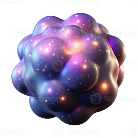Vibrant Artistic Cosmic Nebula 3d Render High Resolution 56763251 Png