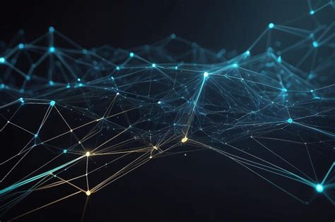 Premium Photo Abstract Digital Technology Background With Network Connection Lines