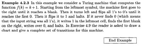 Exercise 49 Construct A Turing Machine That Computes