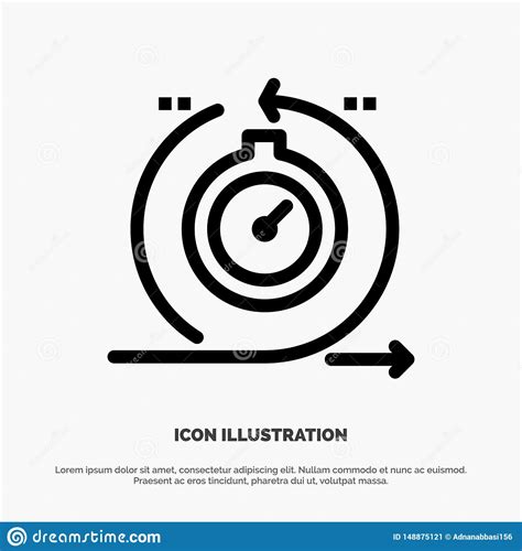 Agile Cycle Development Fast Iteration Line Icon Vector Stock Vector Illustration Of