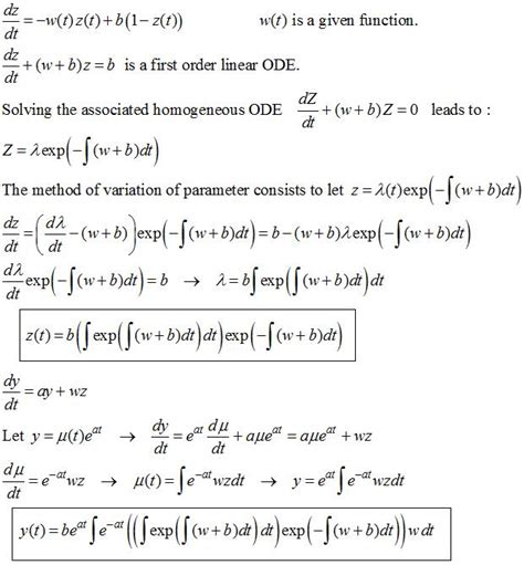 Ordinary Differential Equations Analytical Solution To 2 Variable PDE