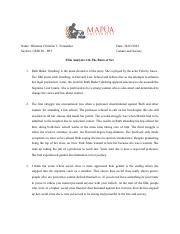 Film Analysis On The Basis Of Sex Pdf Name Whinona Christine C Fernandez Date