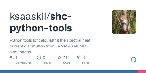 GitHub Ksaaskil Shc Python Tools Python Tools For Calculating The