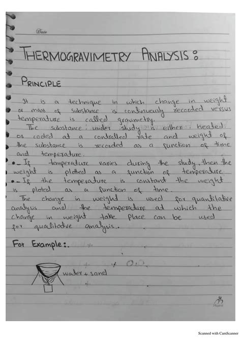 Solution Introduction To Thermogravity Analysis Principal Of
