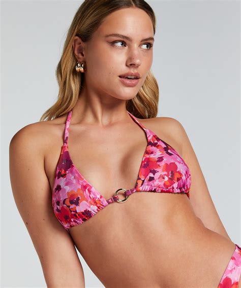 Floral Triangle Bikini Top All Swimwear Hunkemöller