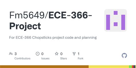 GitHub Fm5649 ECE 366 Project For ECE 366 Chopsticks Project Code And Planning